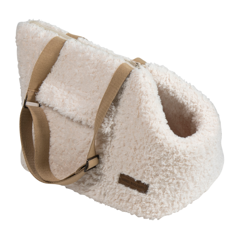 AB Teddy Curl Plush draagtas wit - S – Nora-Lou